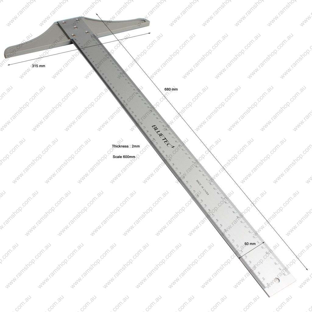 KR AI T-Square Ruler 600mm – RAM Shop